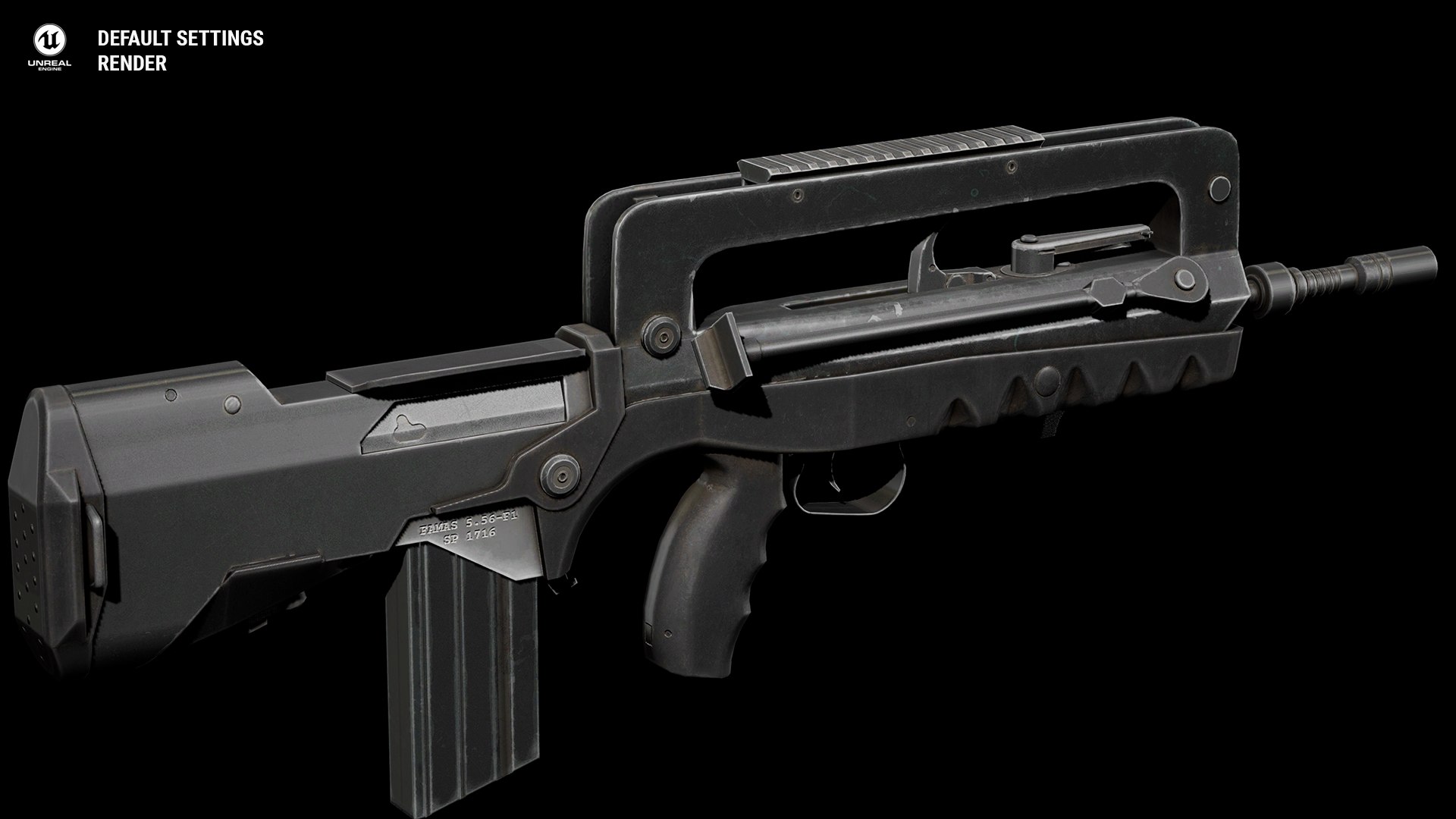 3D Famas F1 Assault Rifle - Mobile Ready Low Poly - TurboSquid 2283758