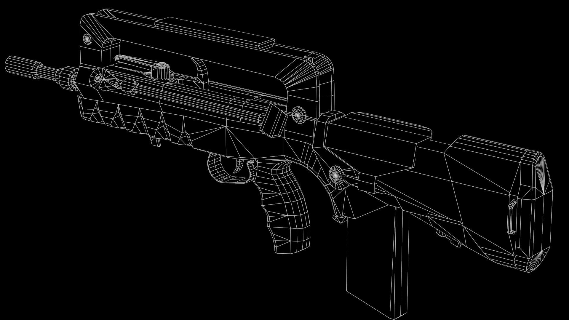 3D Famas F1 Assault Rifle - Mobile Ready Low Poly - TurboSquid 2283758