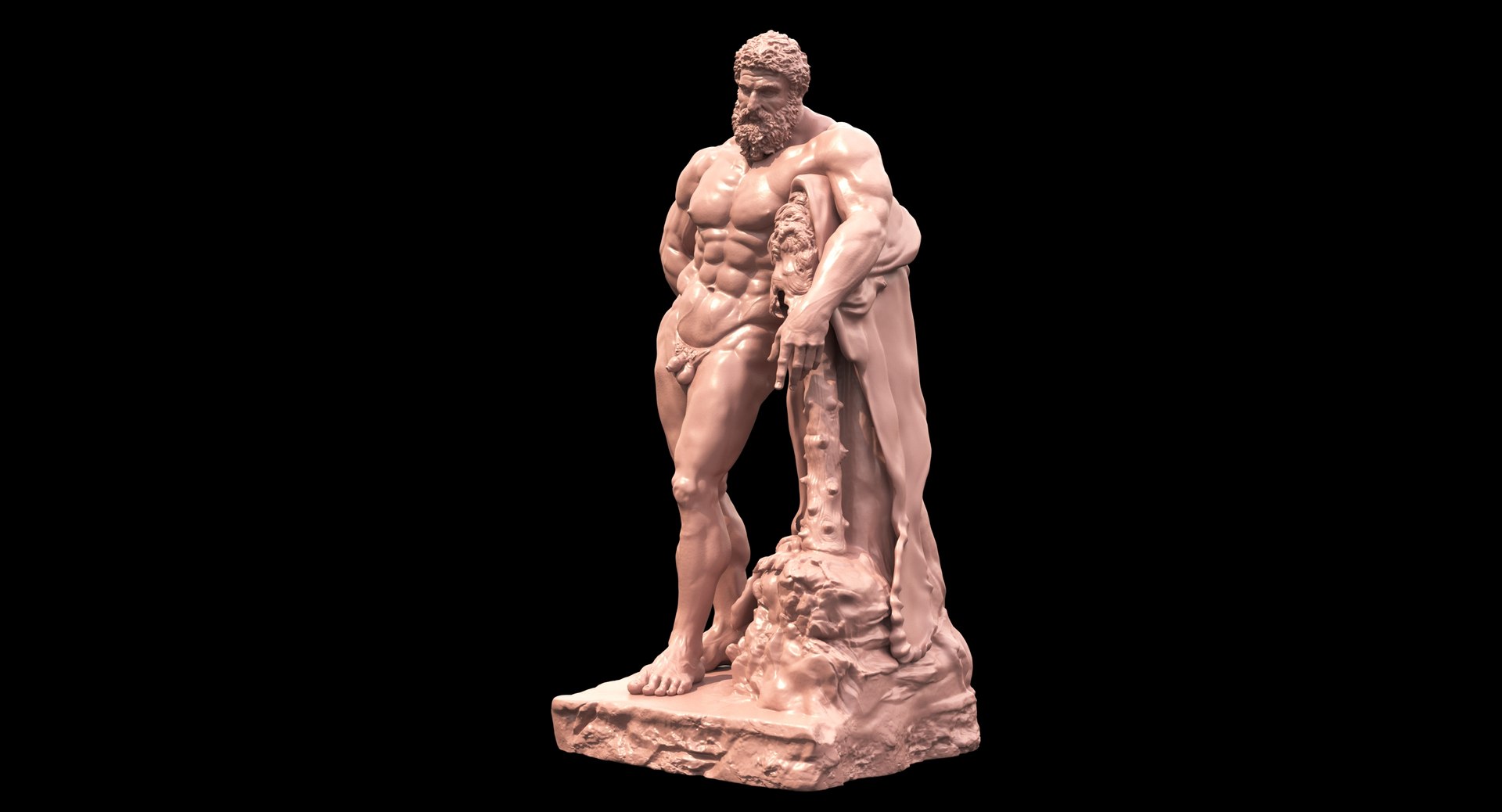 Marble statue farnese hercules 3D model - TurboSquid 1435475