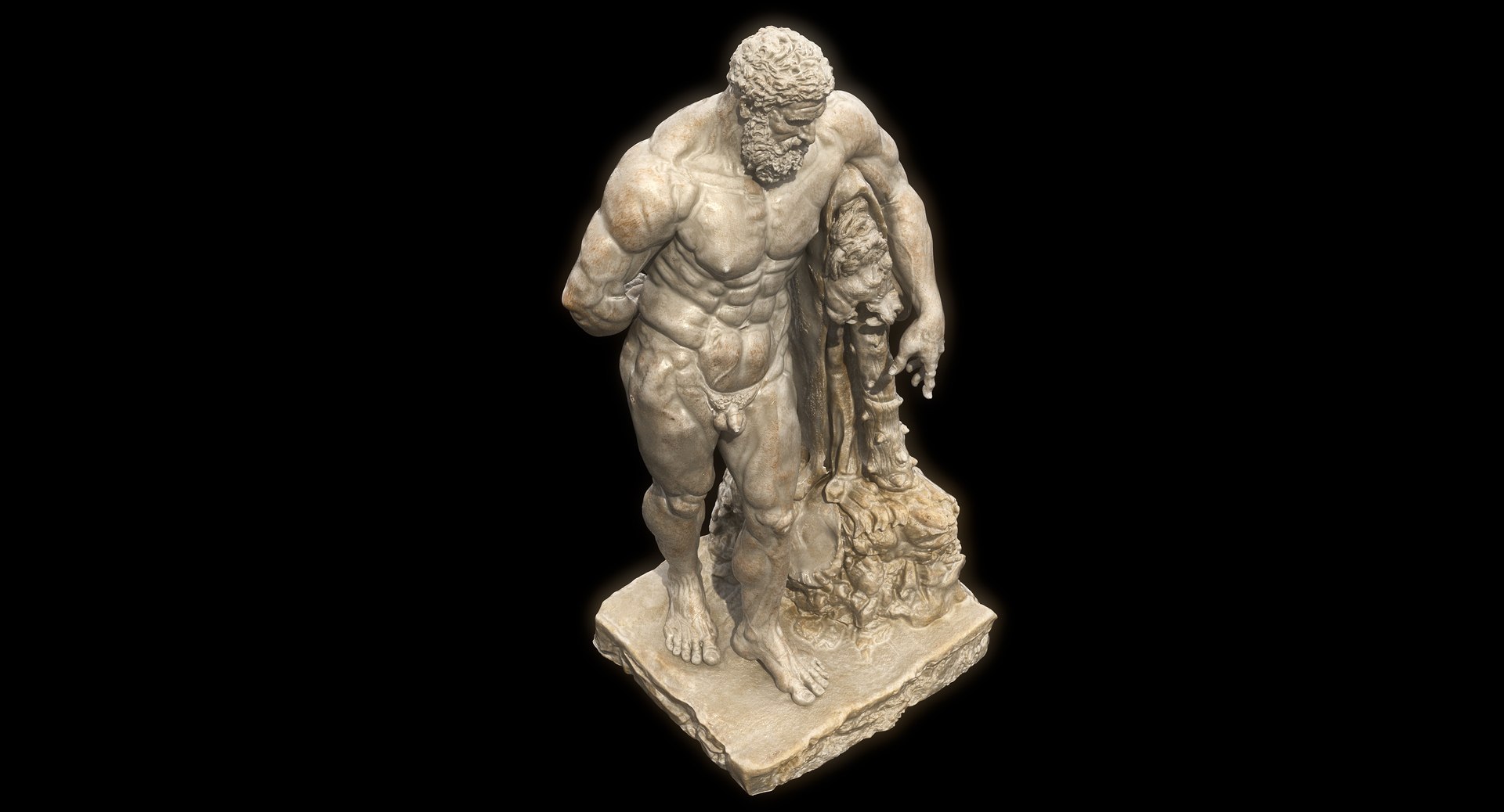 Marble Statue Farnese Hercules 3D Model - TurboSquid 1435475