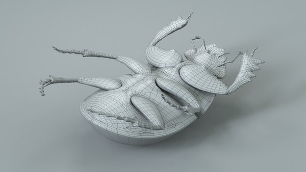 modelo 3d Escarabajo Escarabajo Negro Rigged Xgen - TurboSquid 2226681