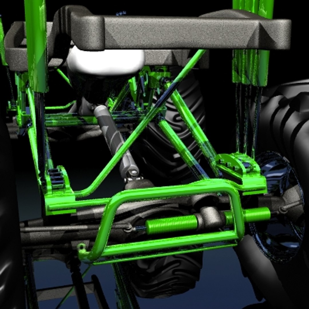 3d model monster truck frame