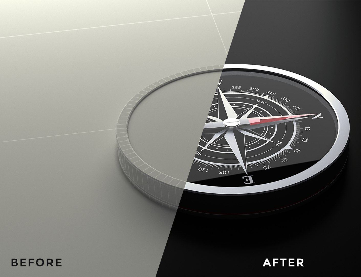 Modern Compass Model - TurboSquid 1340481
