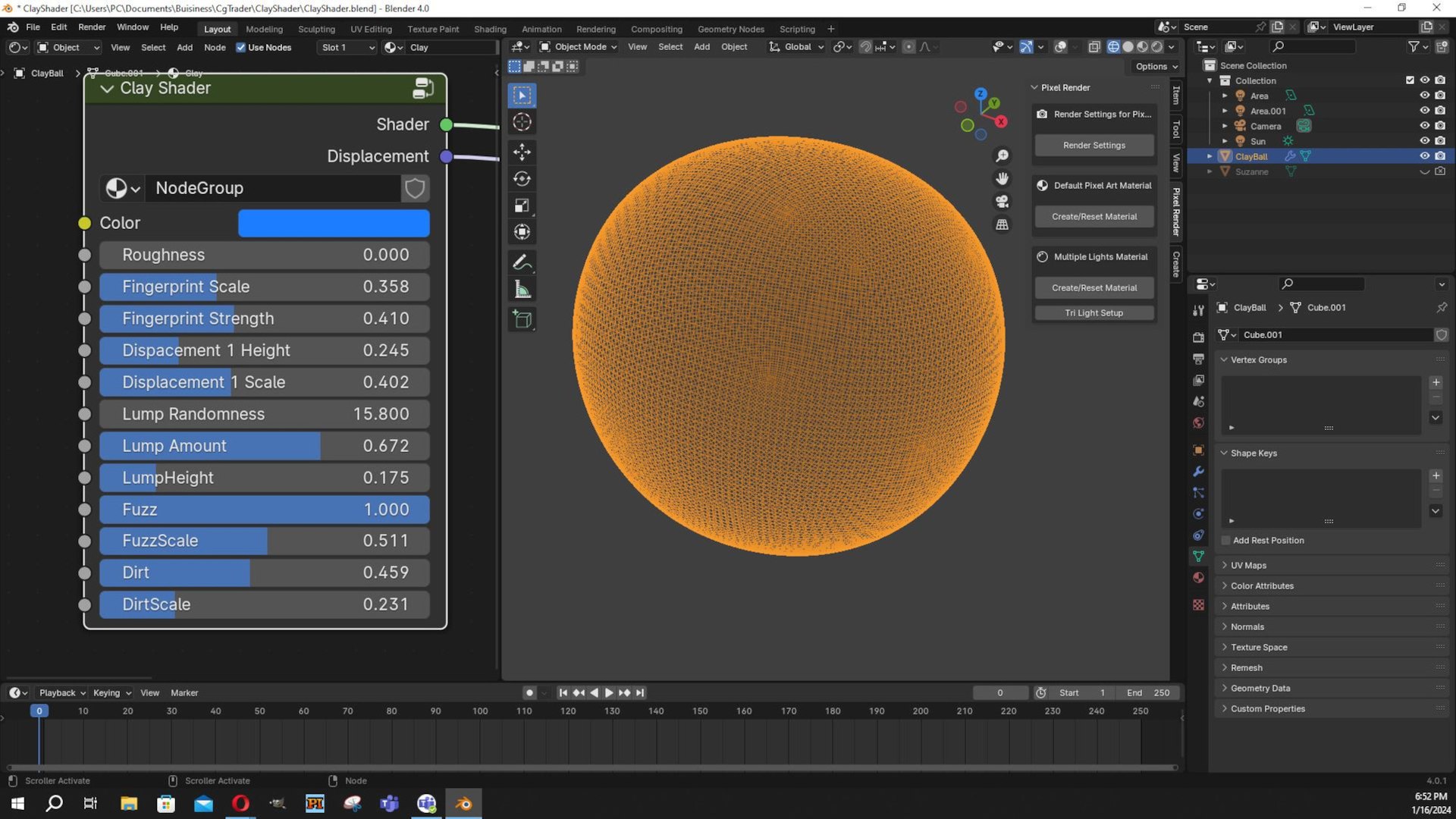 3D Dynamic Clay Shader Model - TurboSquid 2177725