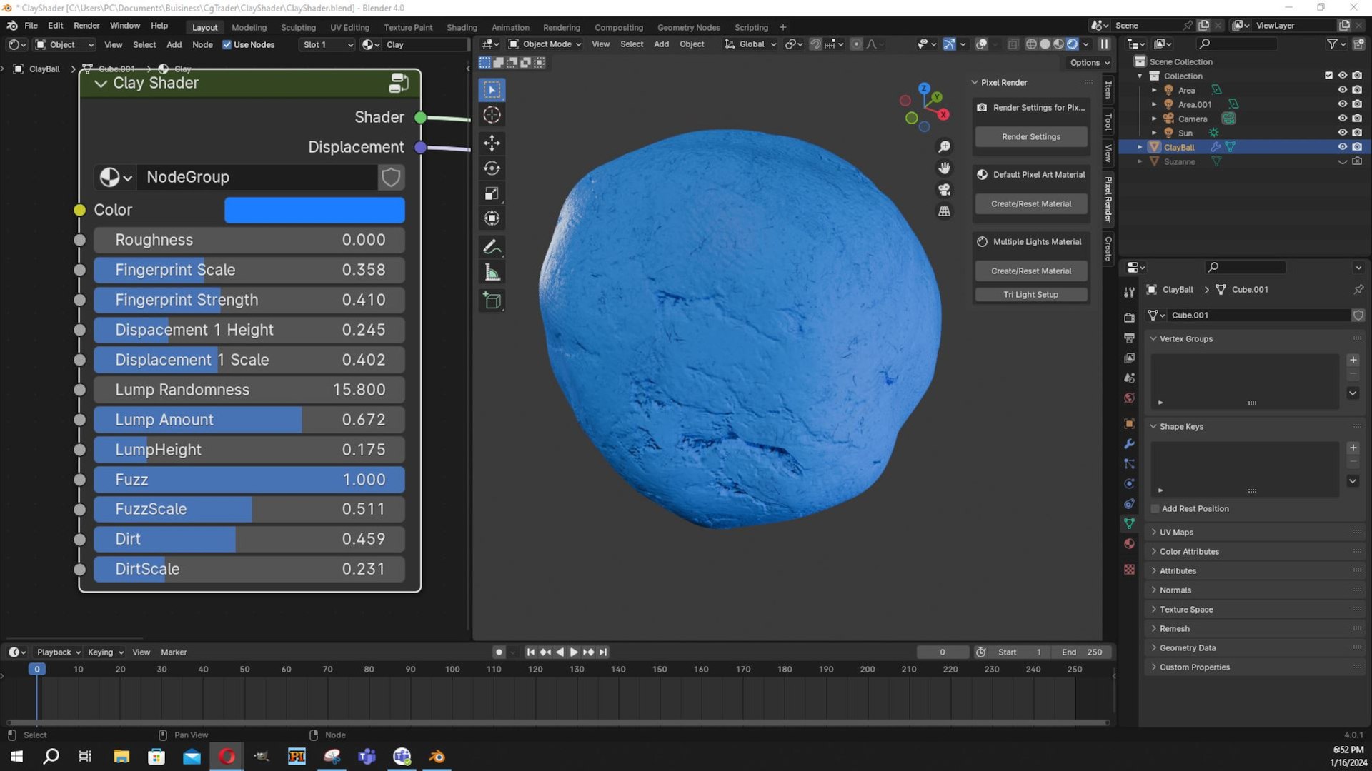 3D Dynamic Clay Shader Model - TurboSquid 2177725