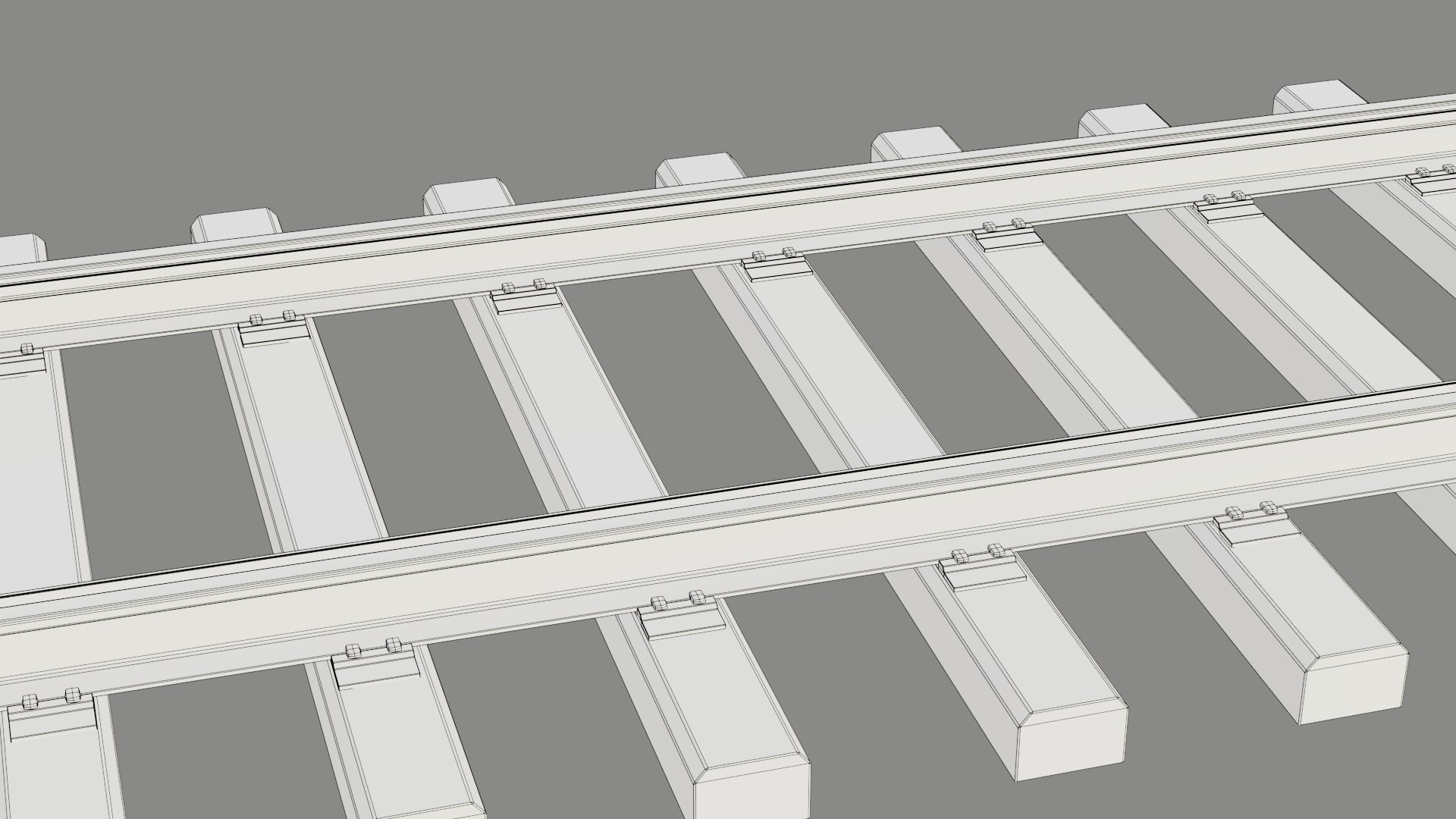 3D grooved tramway railway track - TurboSquid 1618367