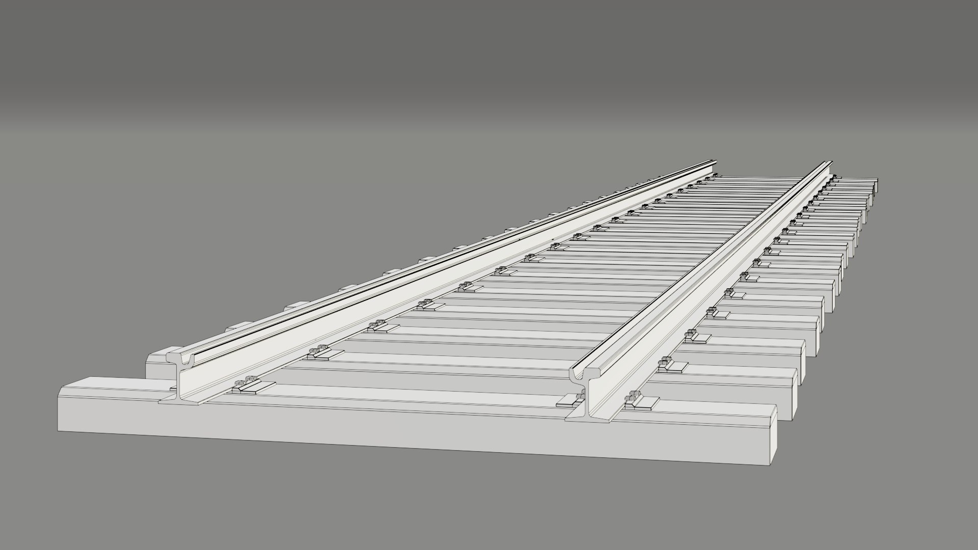 3D grooved tramway railway track - TurboSquid 1618367
