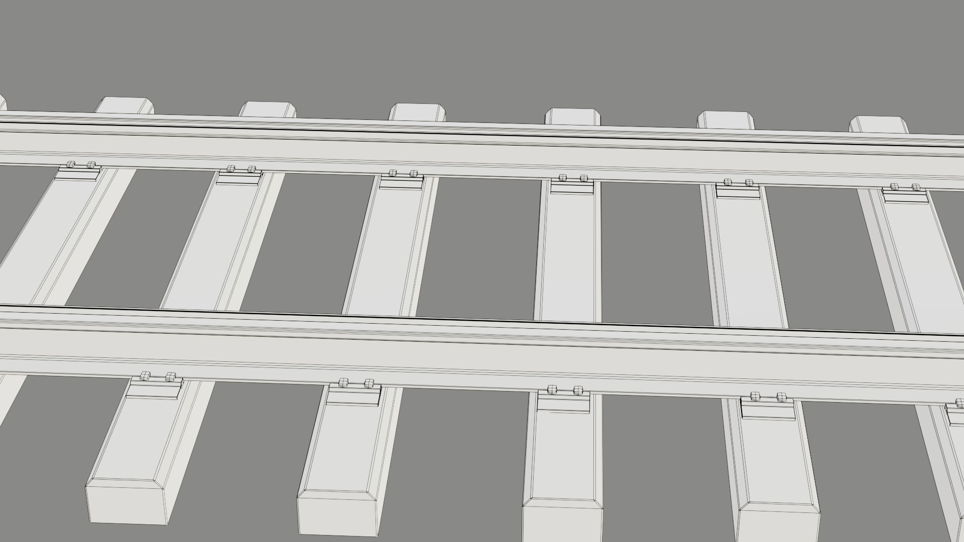 3D grooved tramway railway track - TurboSquid 1618367