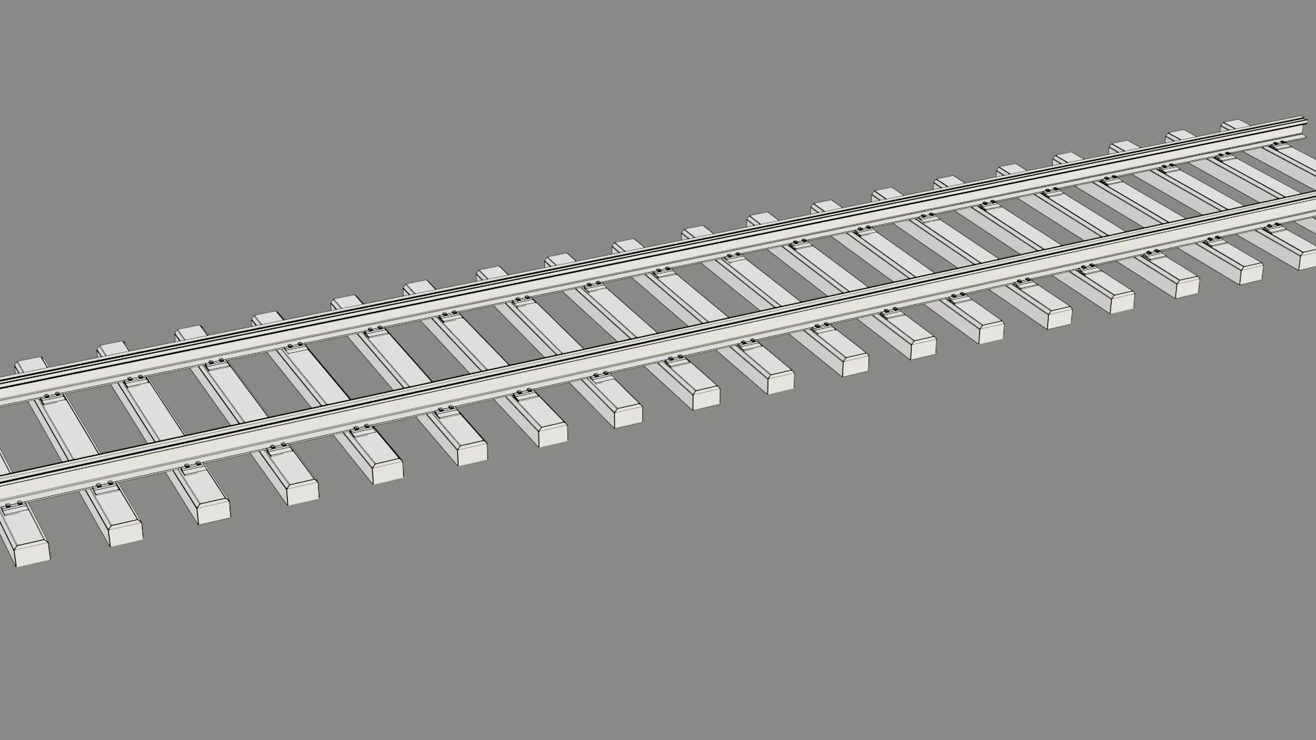 3D grooved tramway railway track - TurboSquid 1618367