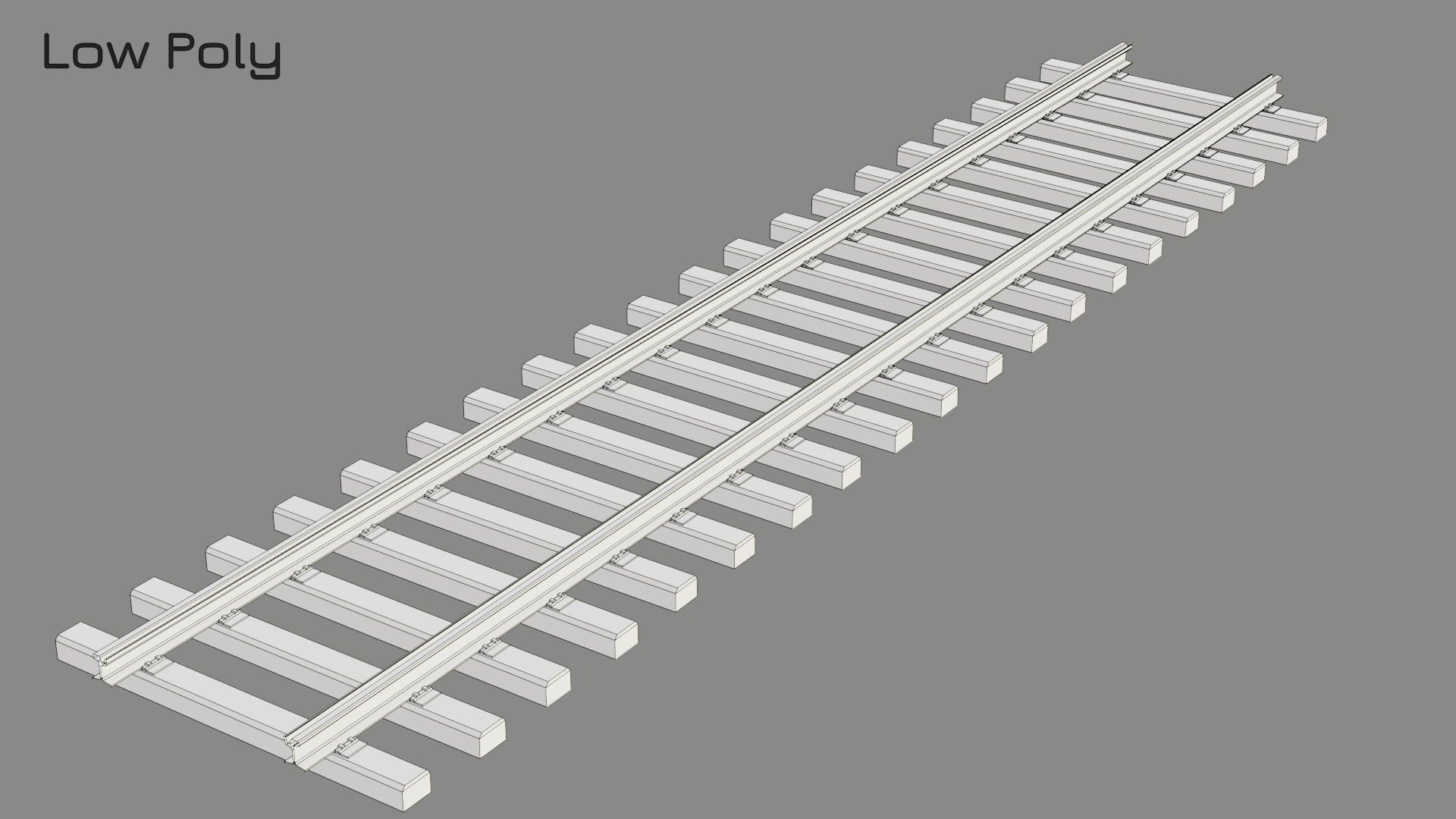 3D grooved tramway railway track - TurboSquid 1618367