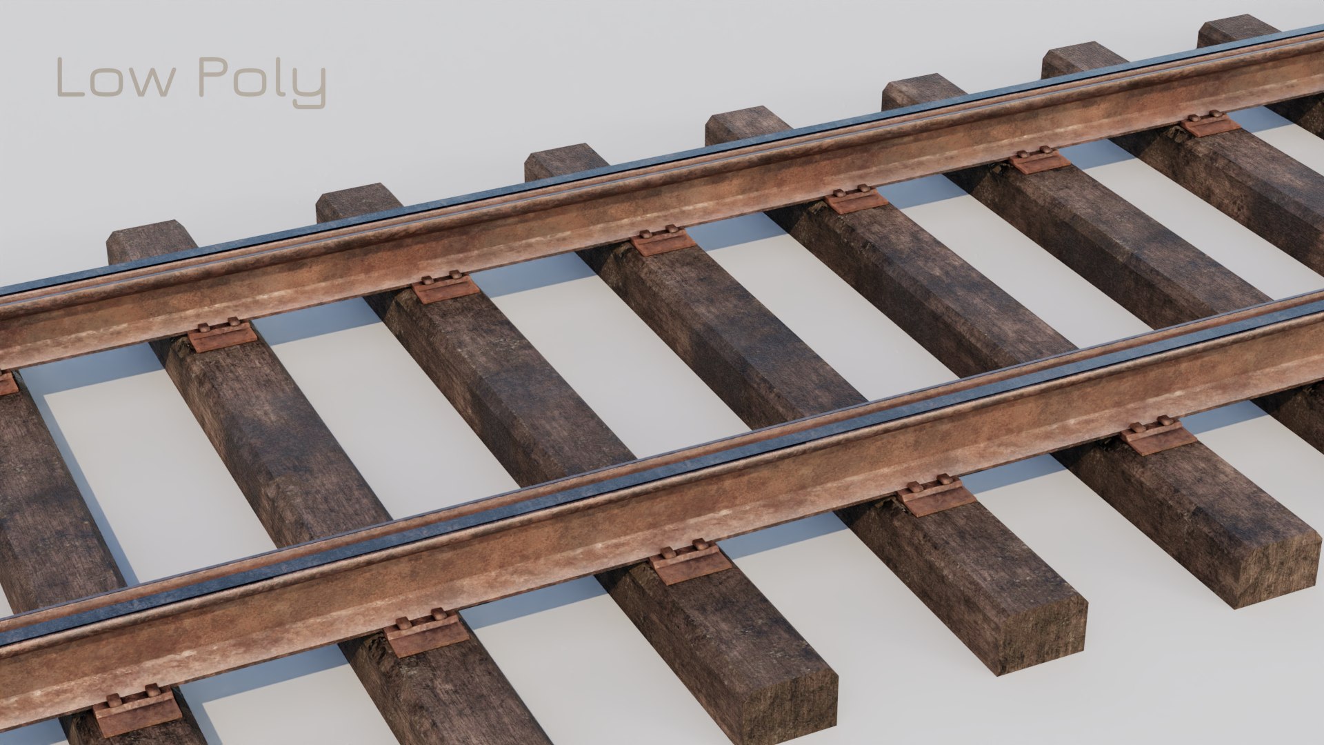 3D Grooved Tramway Railway Track - TurboSquid 1618367