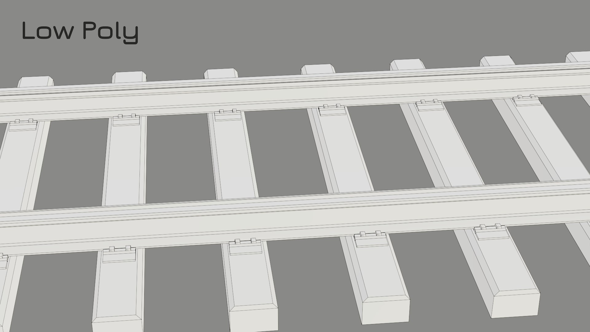 3D grooved tramway railway track - TurboSquid 1618367