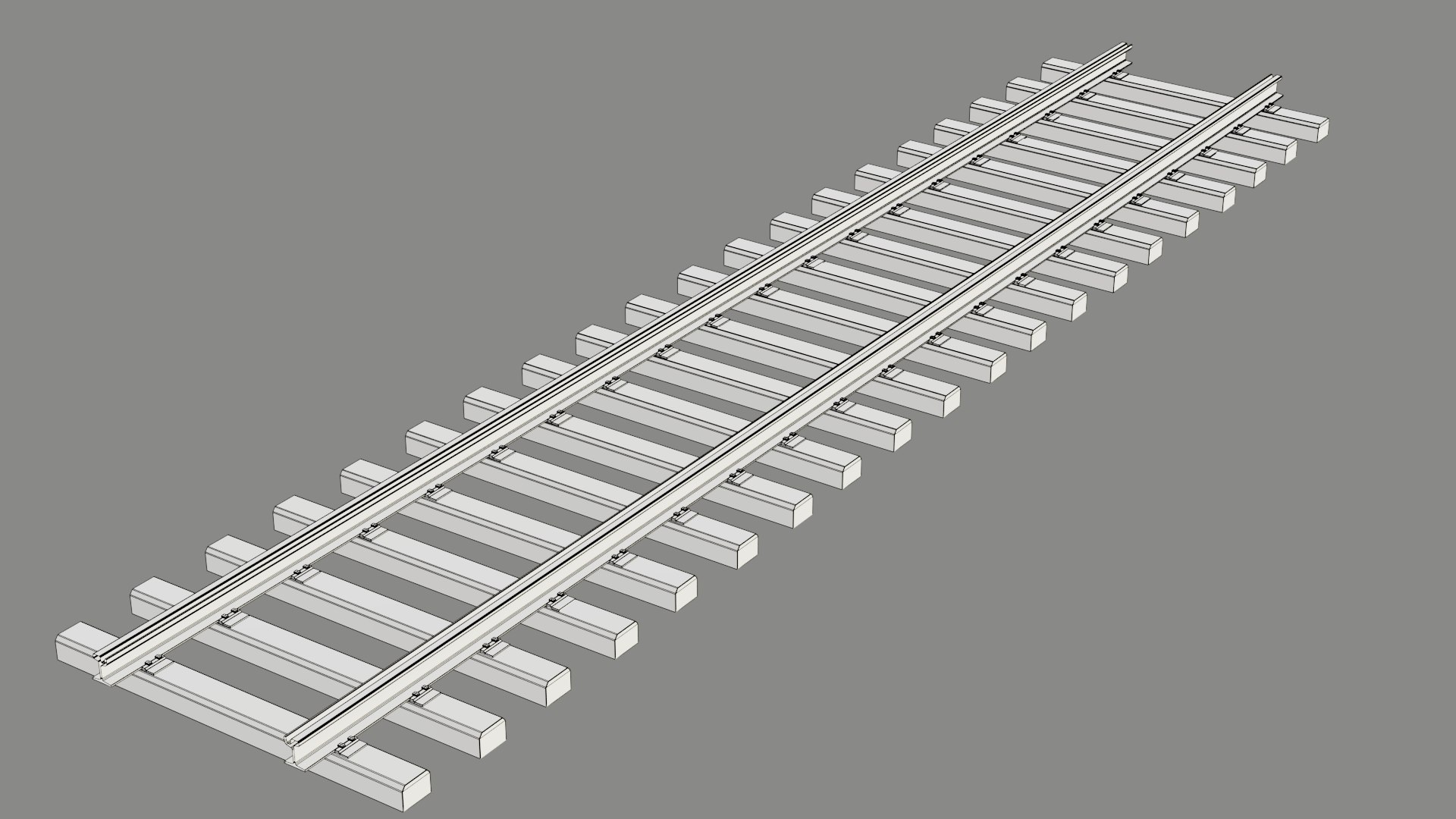 3D grooved tramway railway track - TurboSquid 1618367