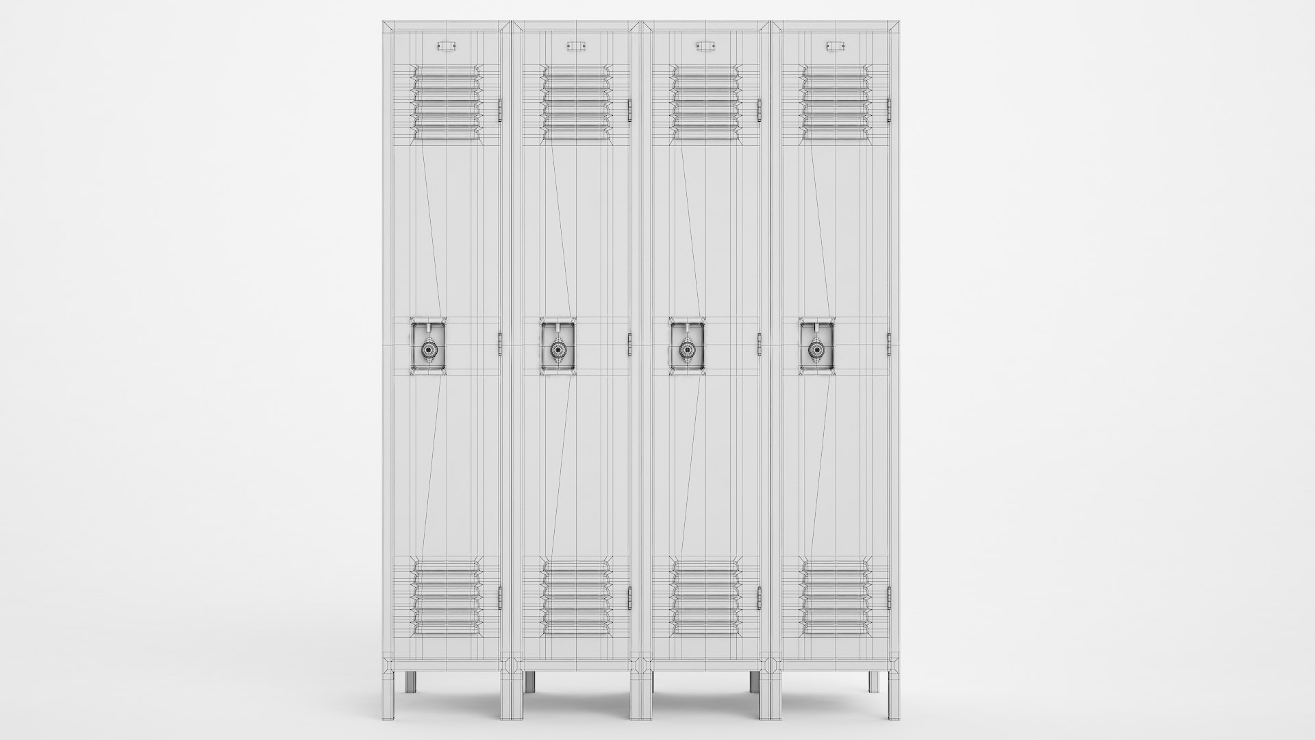 3D School Lockers Lock - TurboSquid 1452672