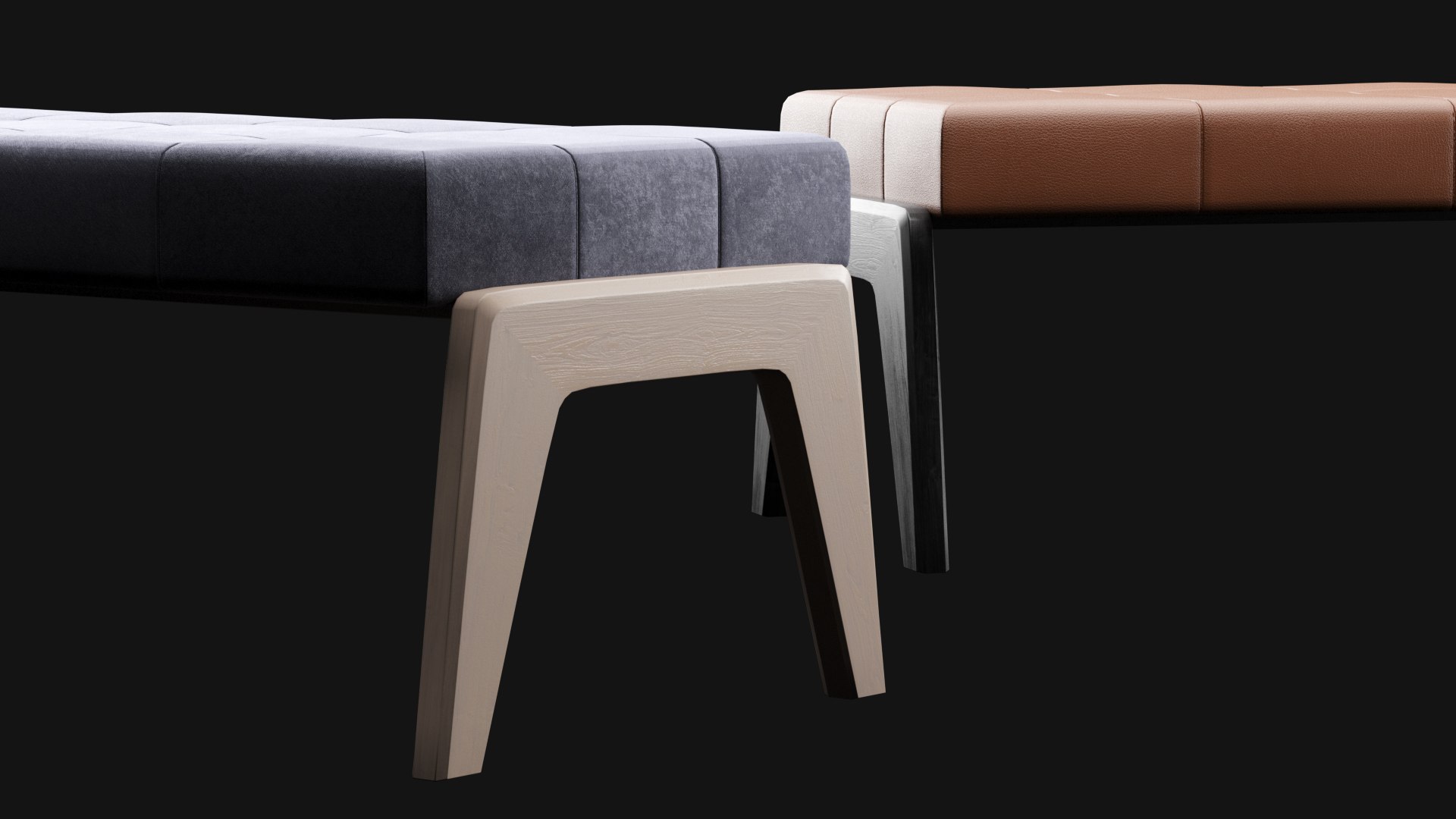 3D bed bench 9 model - TurboSquid 1848032