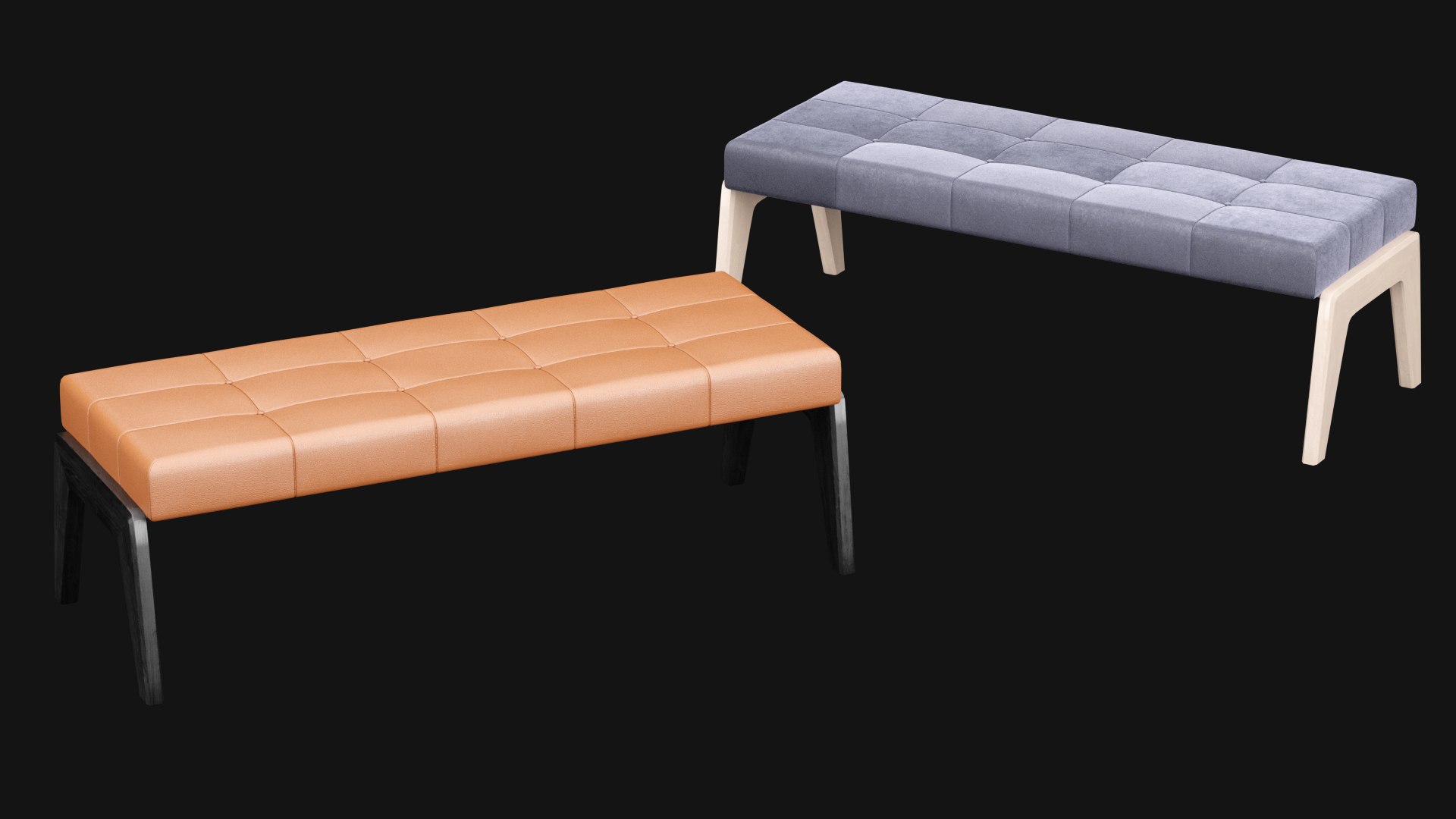 3D bed bench 9 model - TurboSquid 1848032