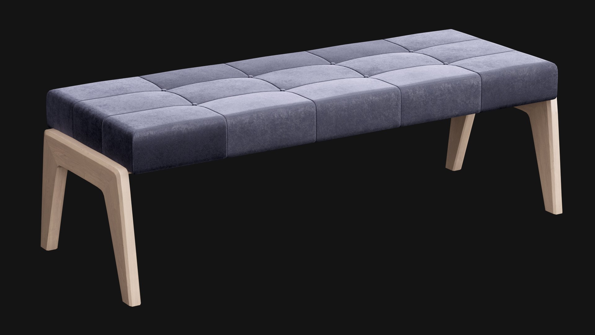 3D bed bench 9 model - TurboSquid 1848032