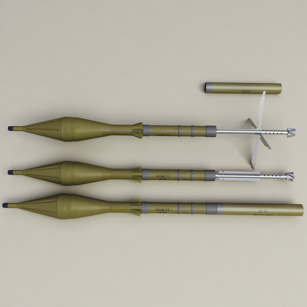 Rpg Grenade Pg-7v 3d Lwo