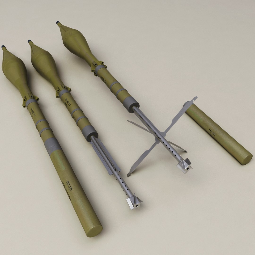 Rpg Grenade Pg-7v 3d Lwo