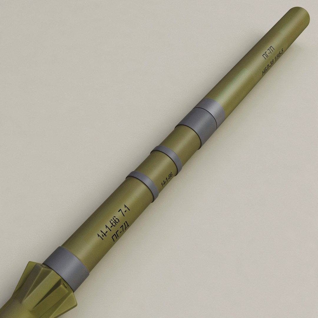 Rpg Grenade Pg-7v 3d Lwo