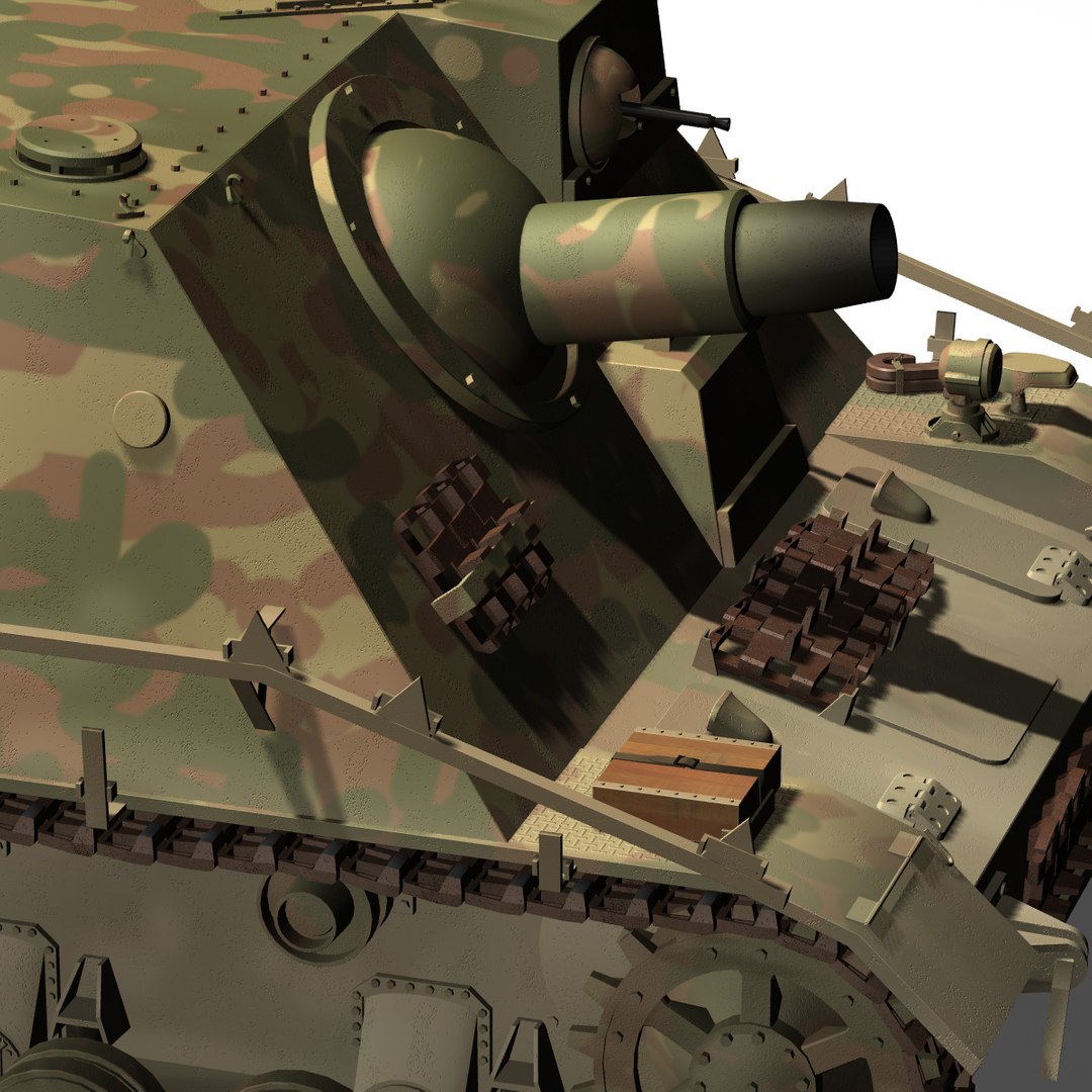 3d Sturmpanzer Brummbars Model