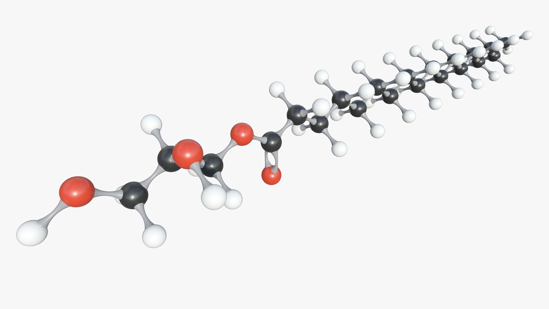 Glycero Monostearate Molecule With PBR 4K 8K 3D - TurboSquid 1943870