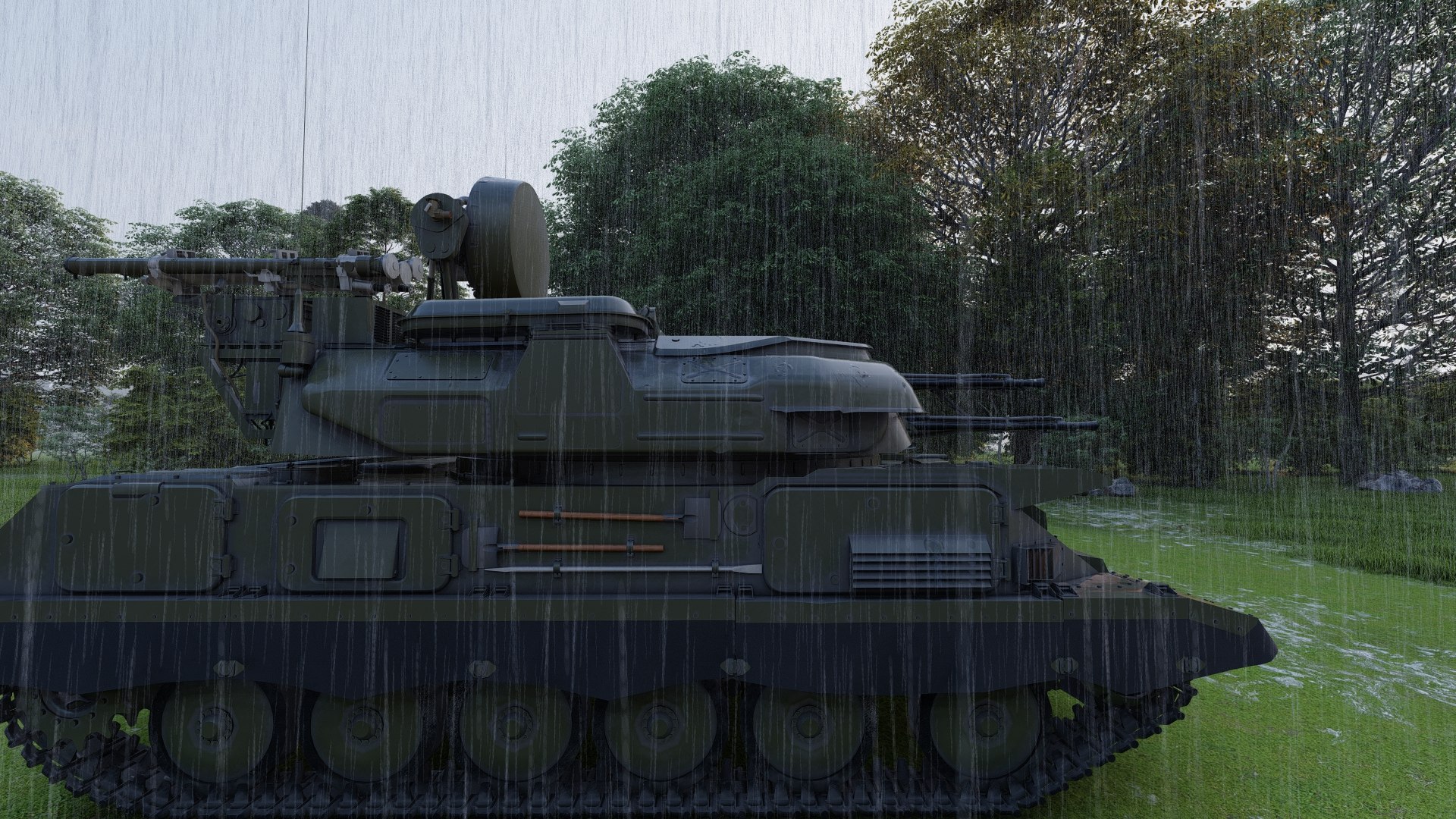 Anti Aircraft Tank 3D Model - TurboSquid 2285907