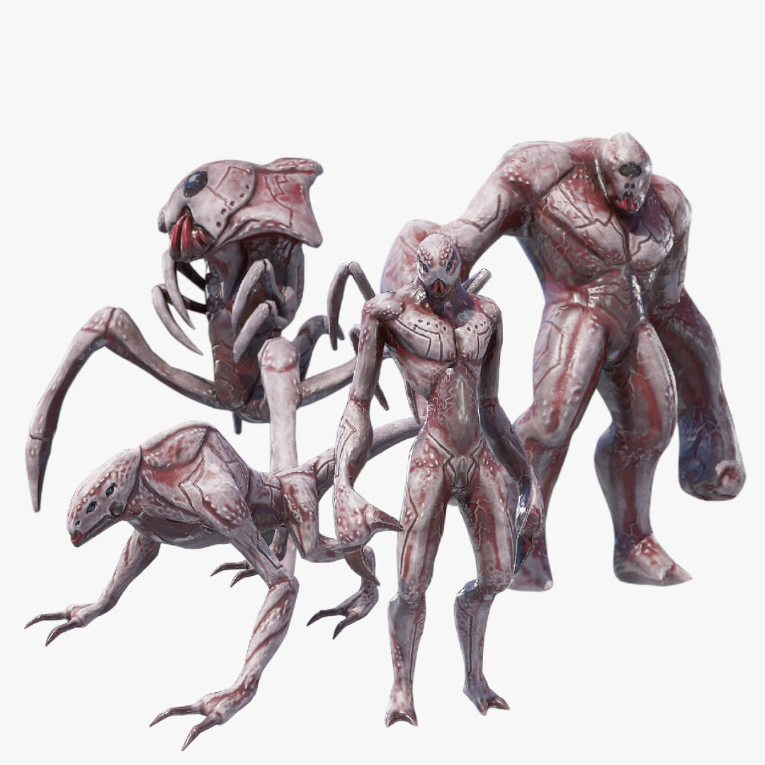 modelo 3d Colección de criaturas extraterrestres - TurboSquid 2297556