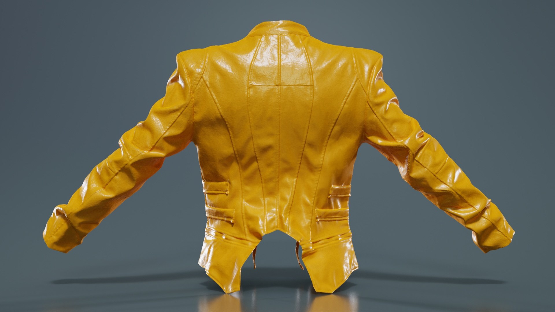 3D Model Flappy Leather Jacket Remastered - TurboSquid 2361390