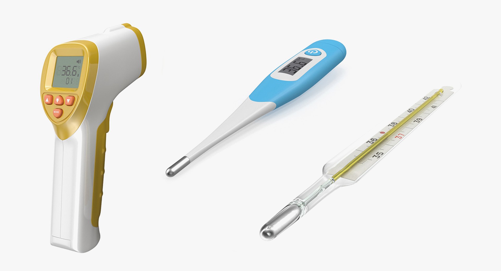 3D Medical Thermometers 2 Model - TurboSquid 1595996
