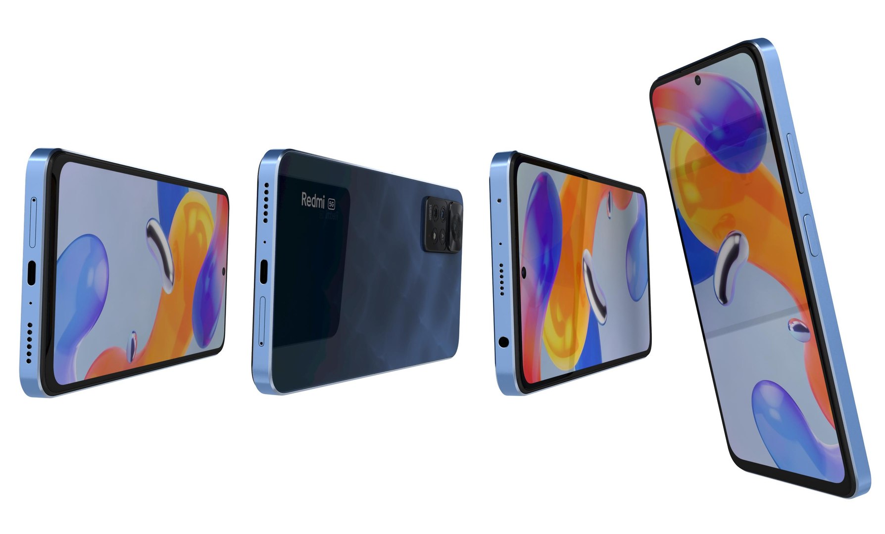 Xiaomi Redmi Note 11 Pro 5G Atlantic Blue 3D model - TurboSquid 1849273