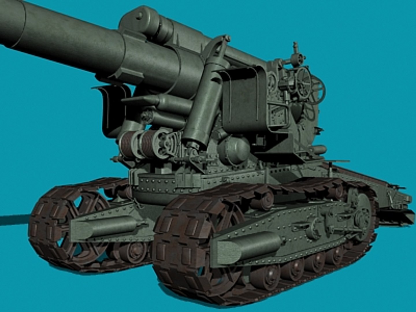 Soviet B-4 3d Model