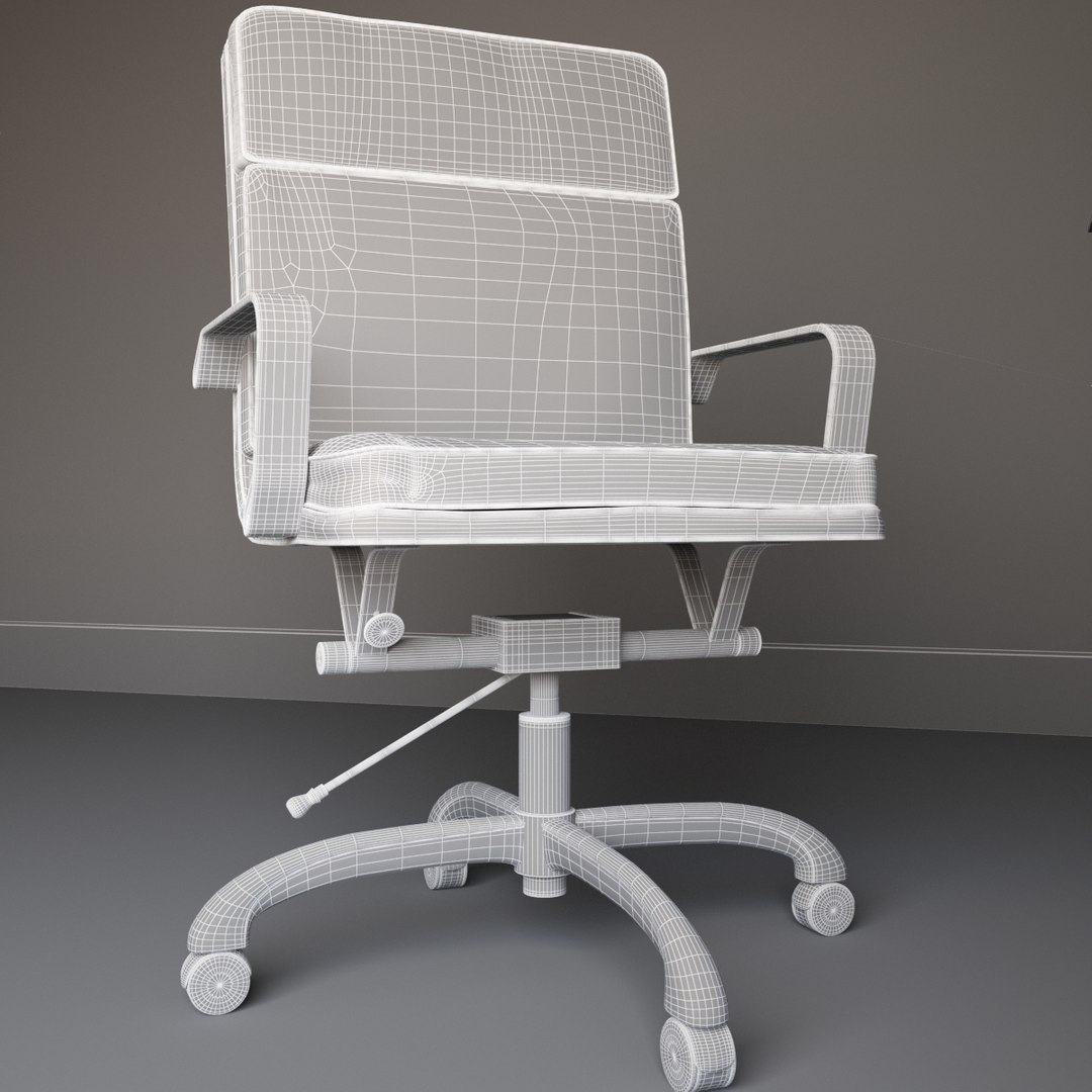3D Lamp Desk Chair Model - TurboSquid 1636882