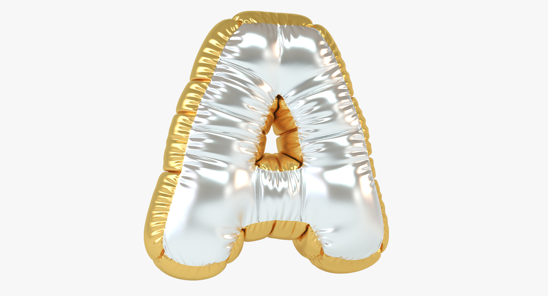 Realistic Balloon Letter 3D Model - TurboSquid 1333469