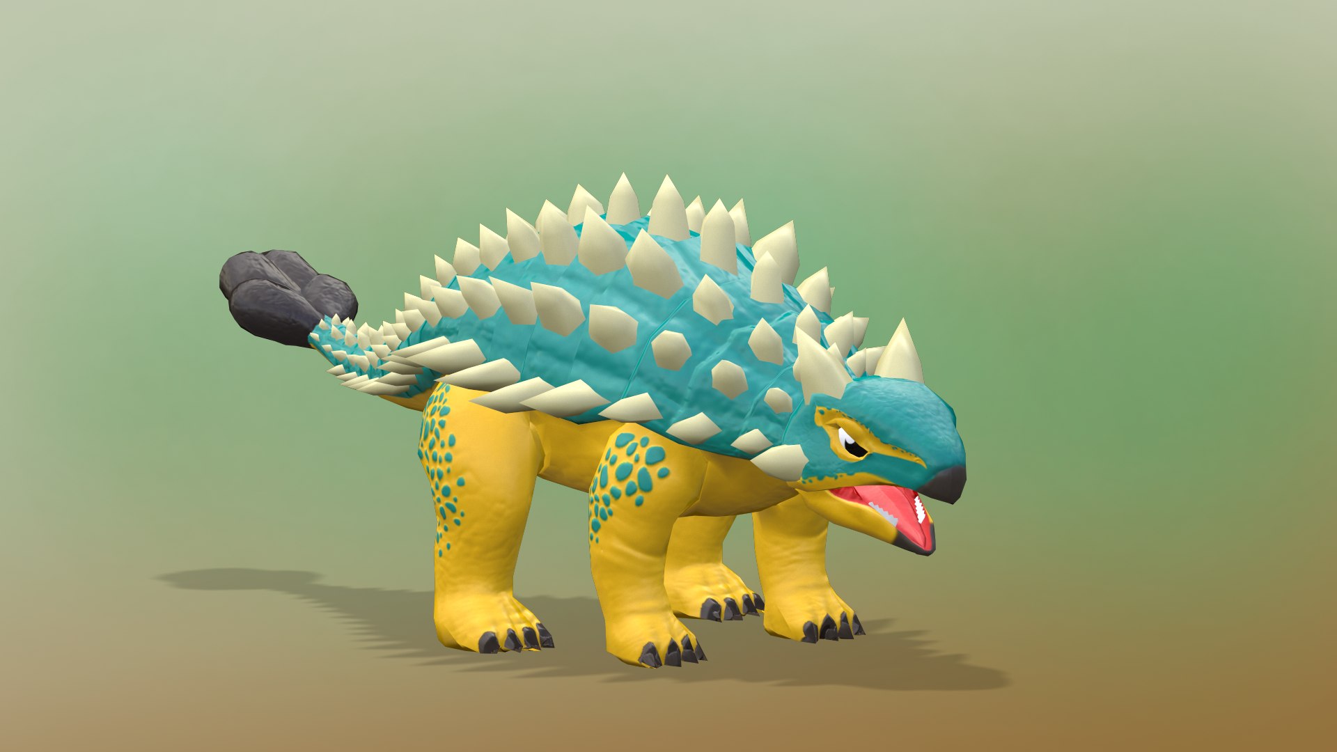 3D Ankylosaurus Adult - Dinosaur Charactor Model - TurboSquid 2195145
