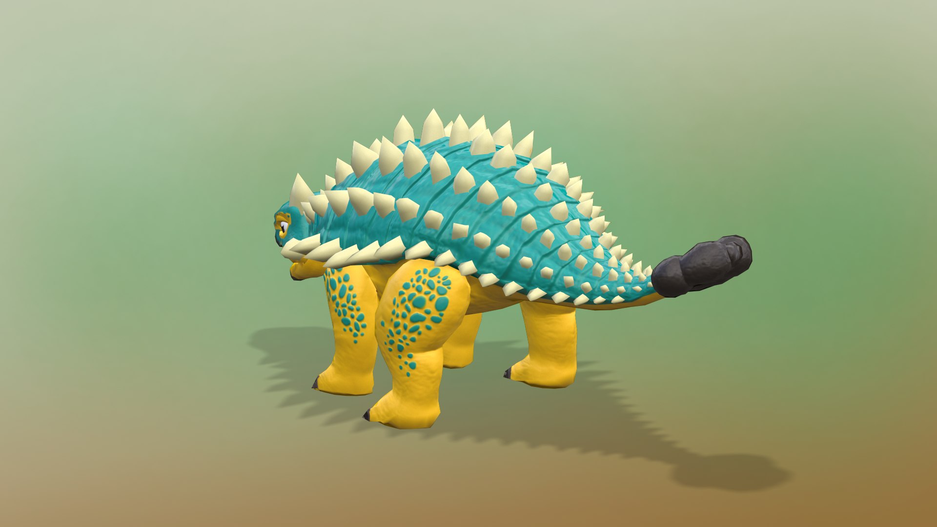 3D Ankylosaurus Adult - Dinosaur Charactor Model - TurboSquid 2195145