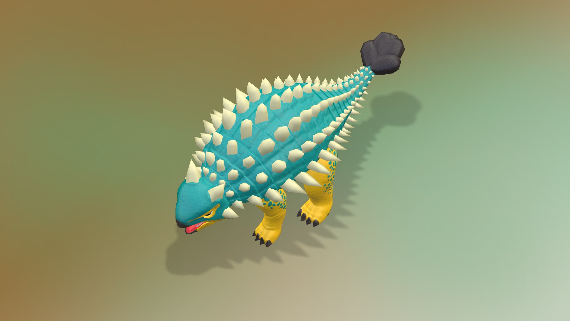 3D Ankylosaurus Adult - Dinosaur Charactor Model - TurboSquid 2195145