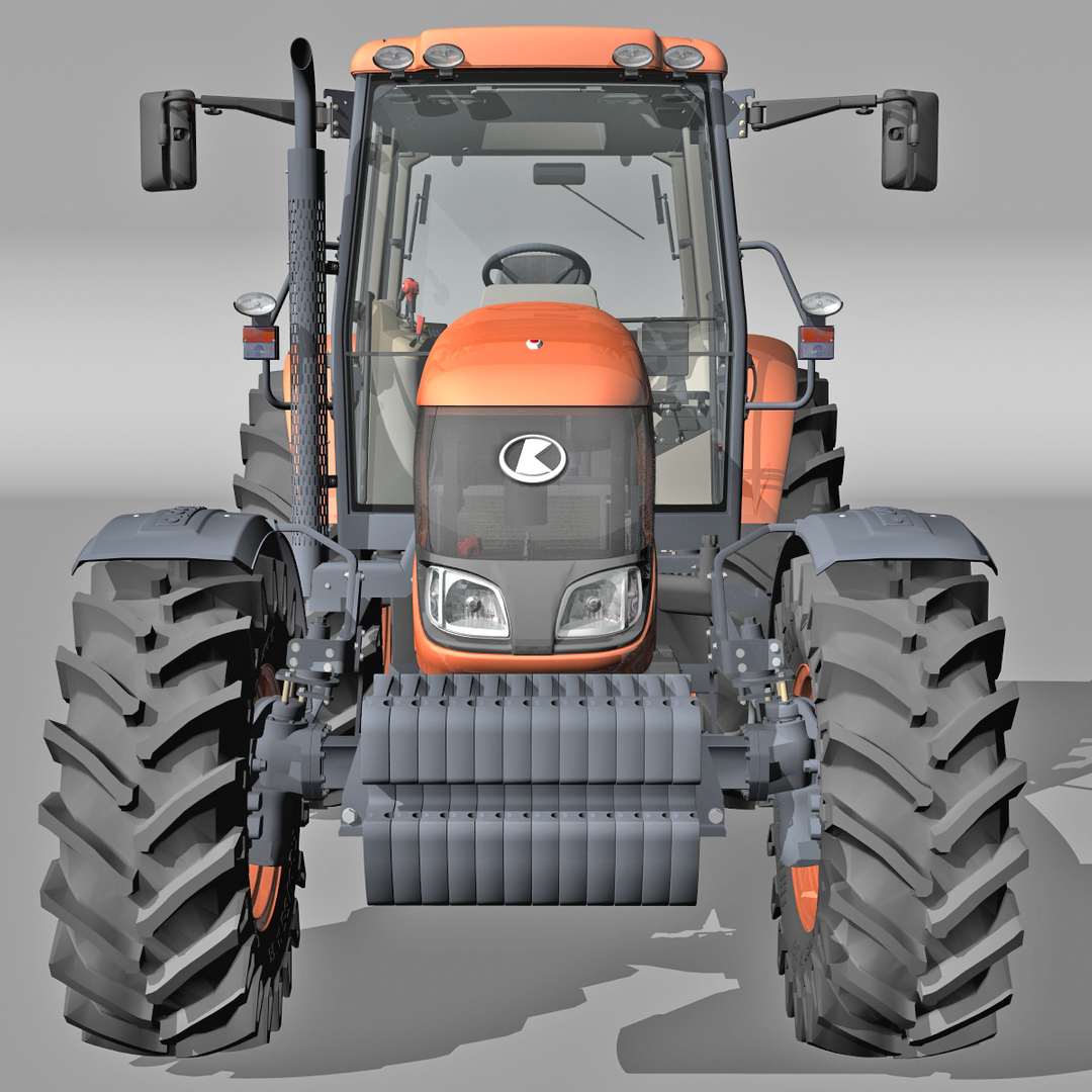 3d model tractor 1