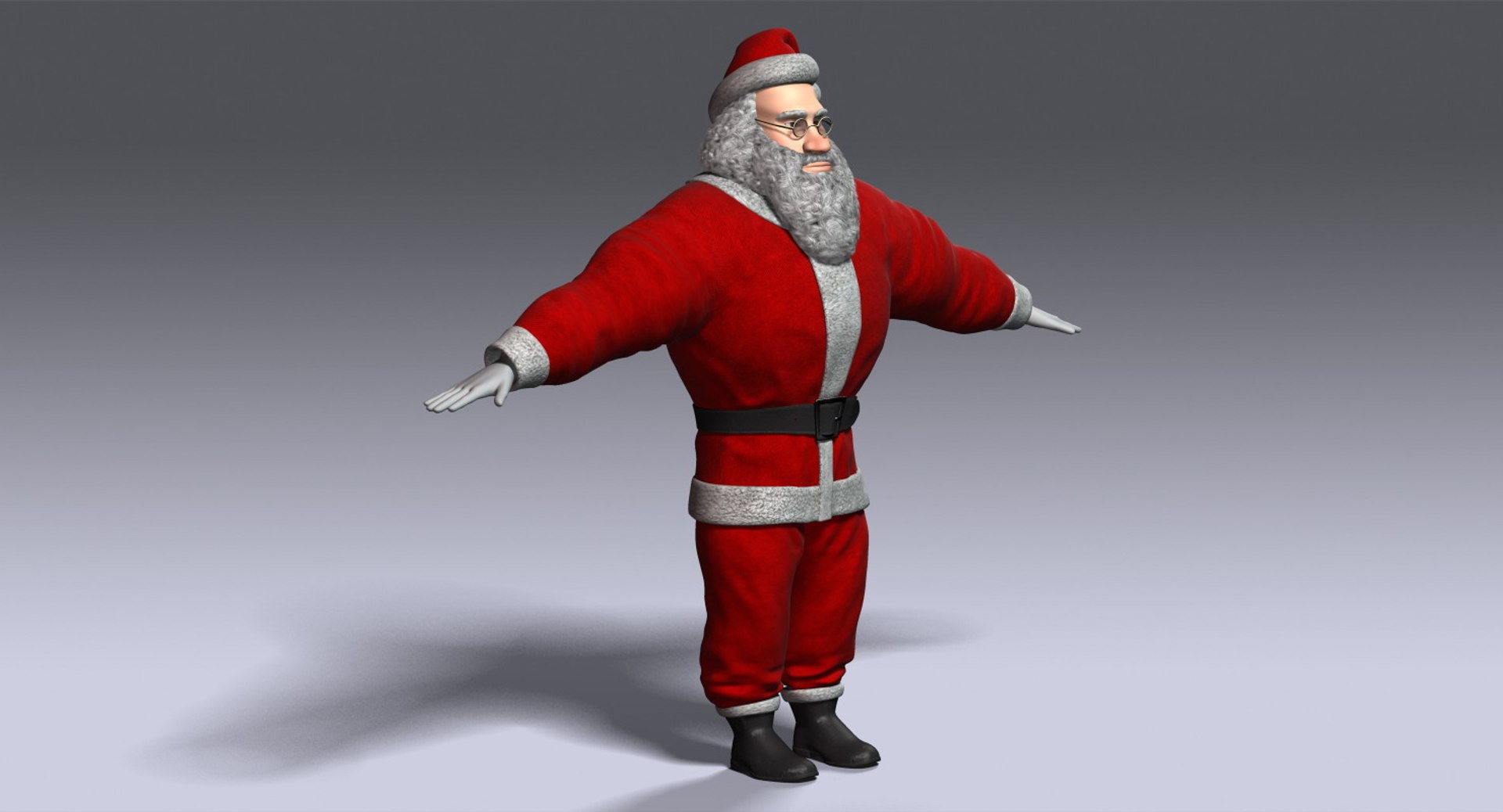 3D cartoon santa claus 2 model - TurboSquid 1346915