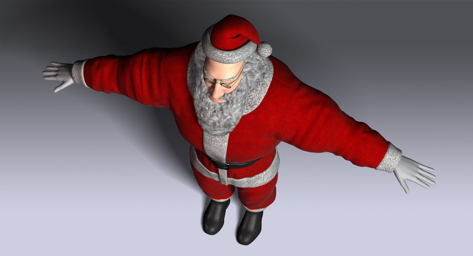 3D cartoon santa claus 2 model - TurboSquid 1346915