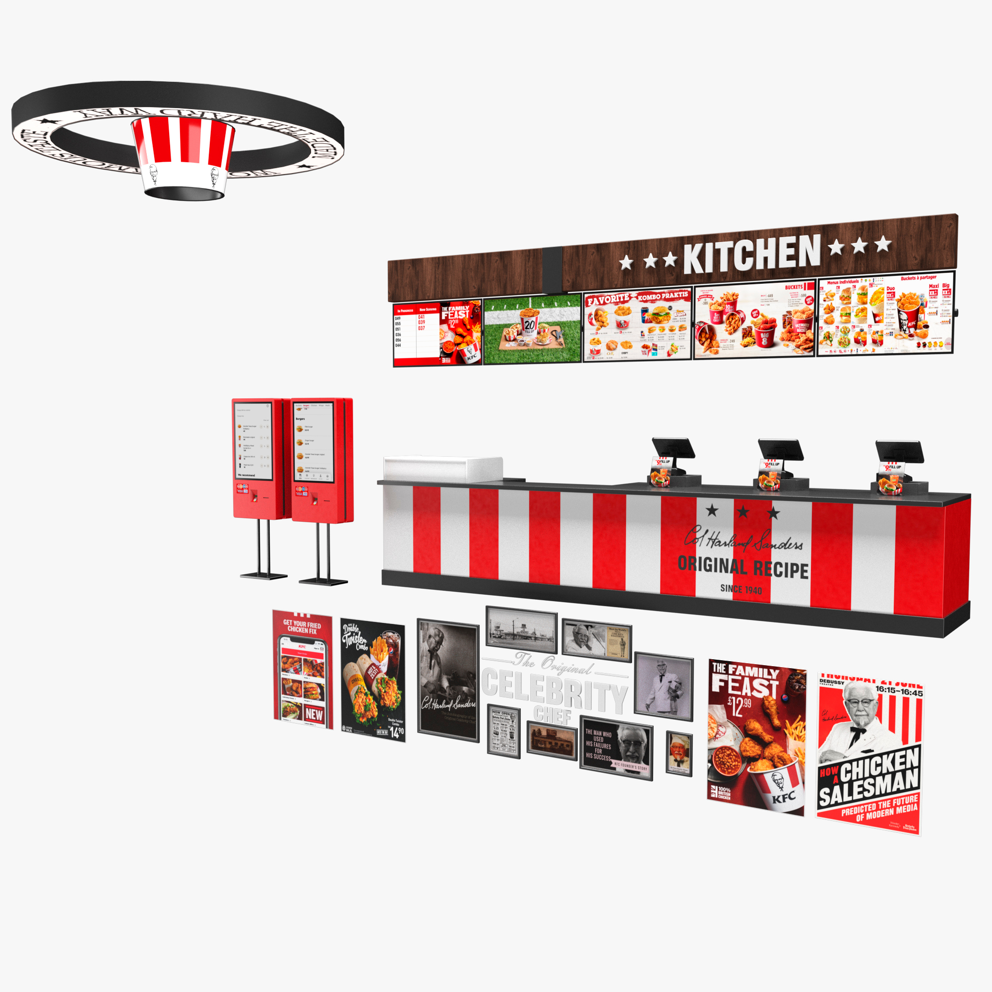 modelo 3d Equipo de KFC - TurboSquid 1674900