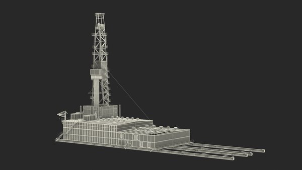Uralmash Sectional Drilling Rig 3D model - TurboSquid 1781113