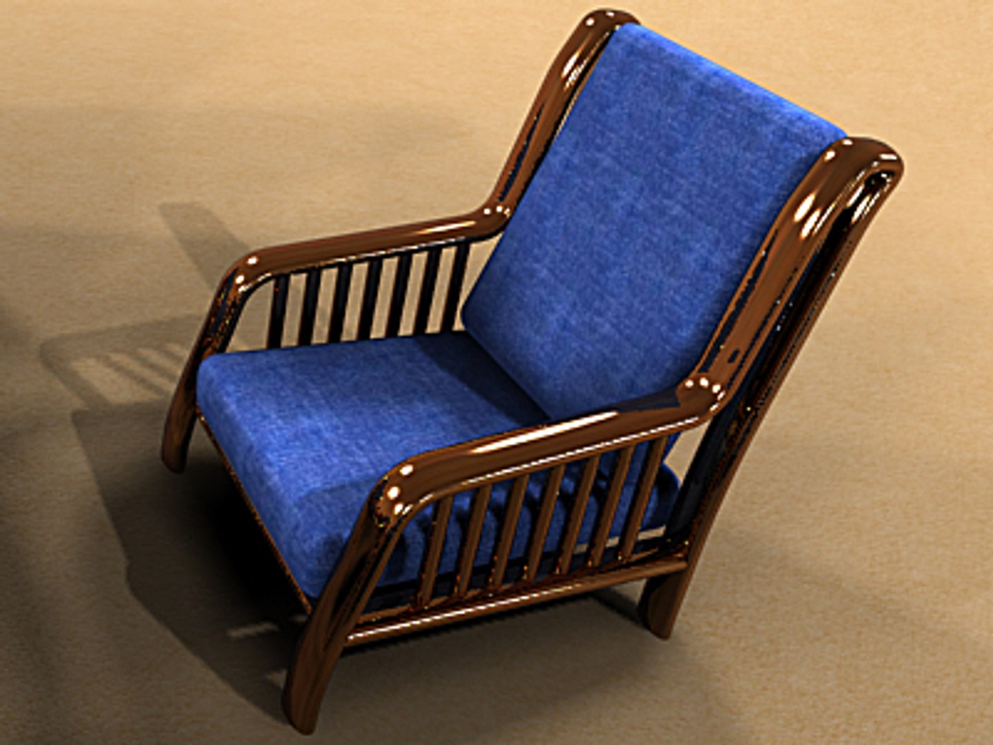 3d model arm chair