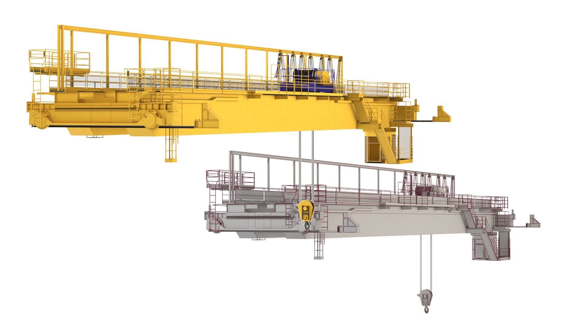 3D Overhead Crane - TurboSquid 2290906