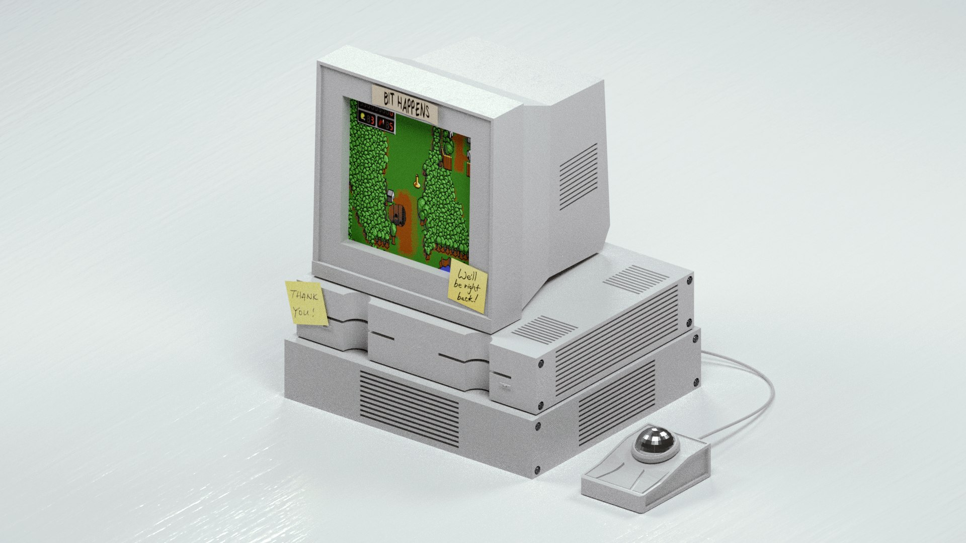 3D Old Pc 4k Pbr Model - TurboSquid 1376675