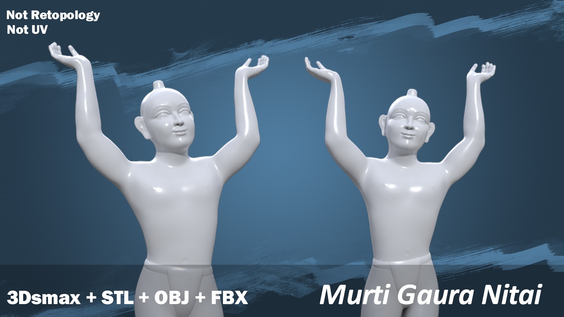 Murti Gaura Nitai 3D Model - TurboSquid 2171165