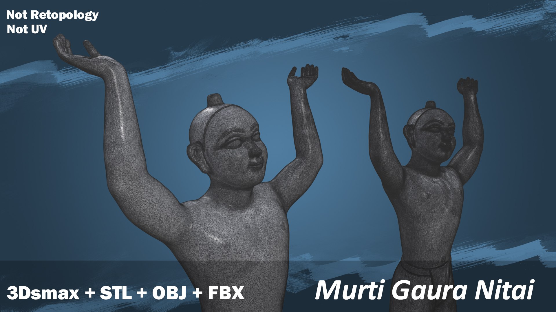 Murti Gaura Nitai 3D Model - TurboSquid 2171165