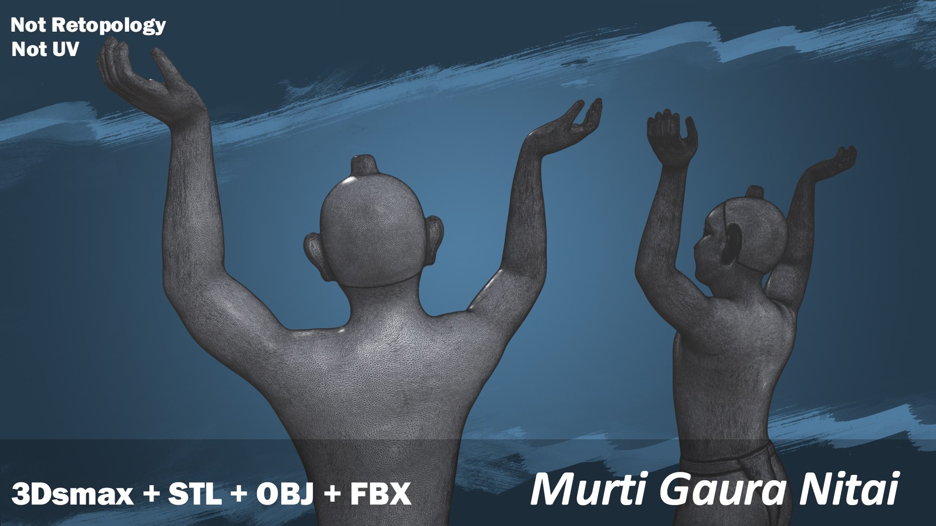 Murti Gaura Nitai 3D Model - TurboSquid 2171165
