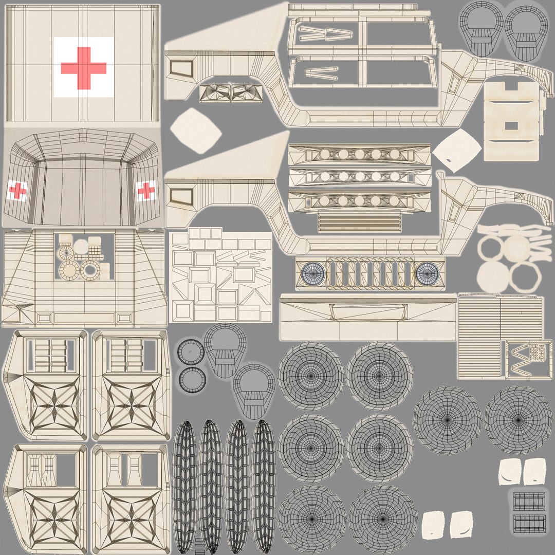 Hmmwv Hummer Medic 3d Model