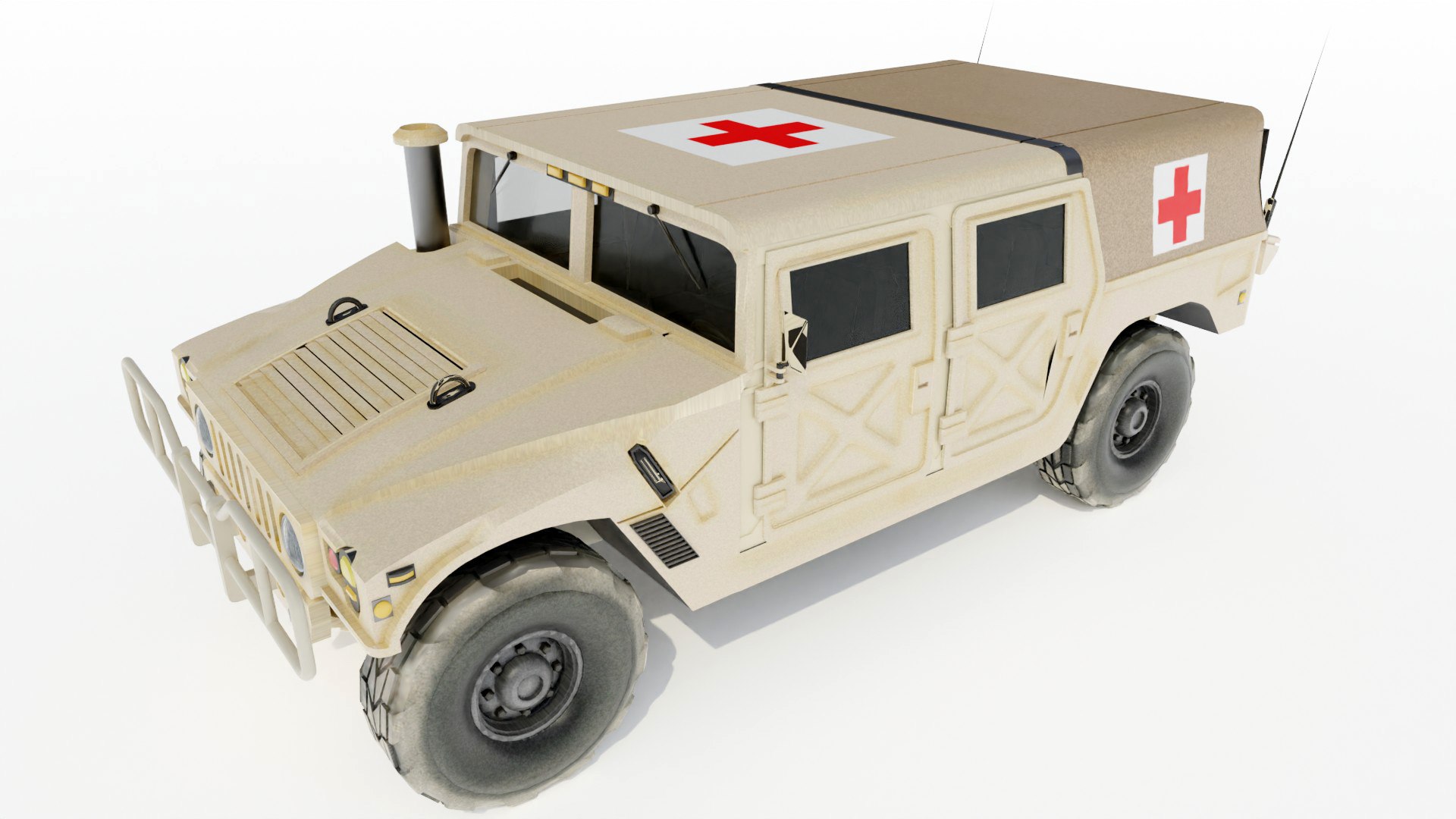 Hmmwv Hummer Medic 3d Model